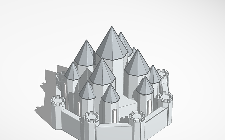 3D design Castle - Tinkercad