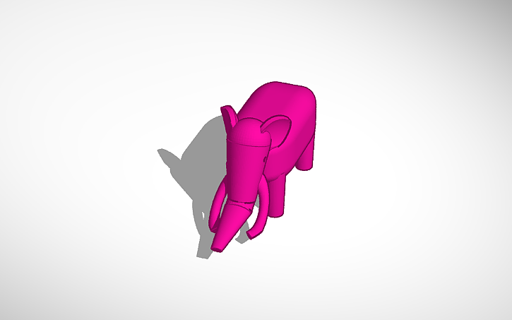 3D design elefánt | Tinkercad