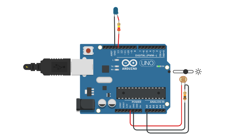 Circuit design Practica 6 Arduino ejemplo | Tinkercad