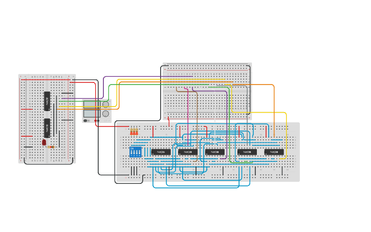 Circuit design 3:8 Decoder with equation (Lab 6) | Tinkercad