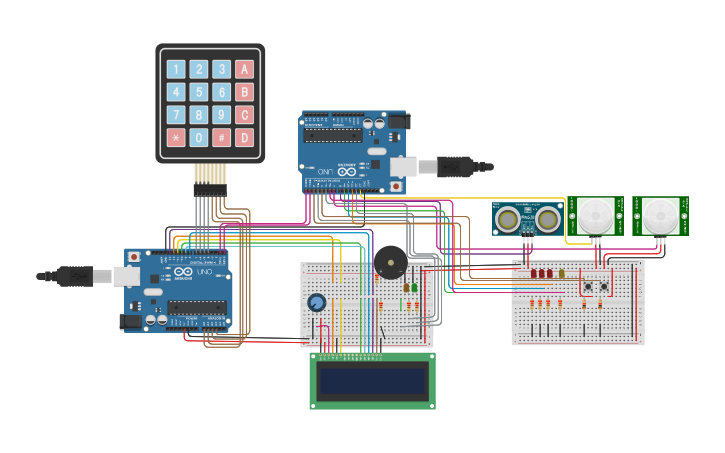 Circuit design Alarma - Tinkercad