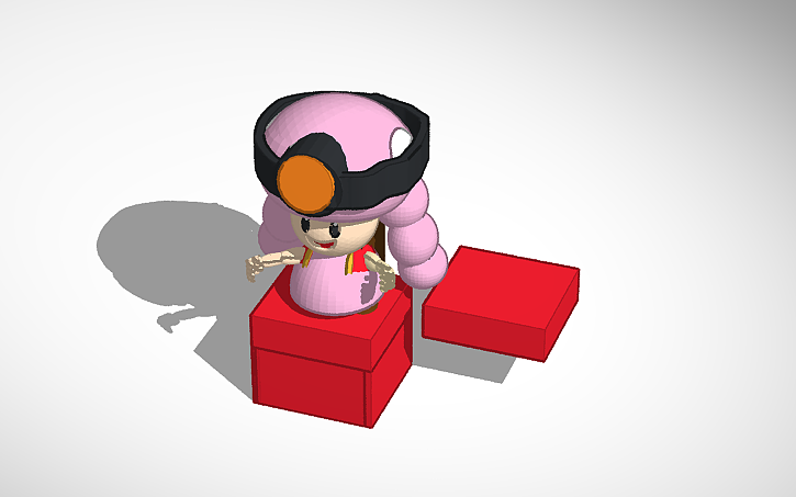 3D design Captain Toadette figure/ amiibo | Tinkercad