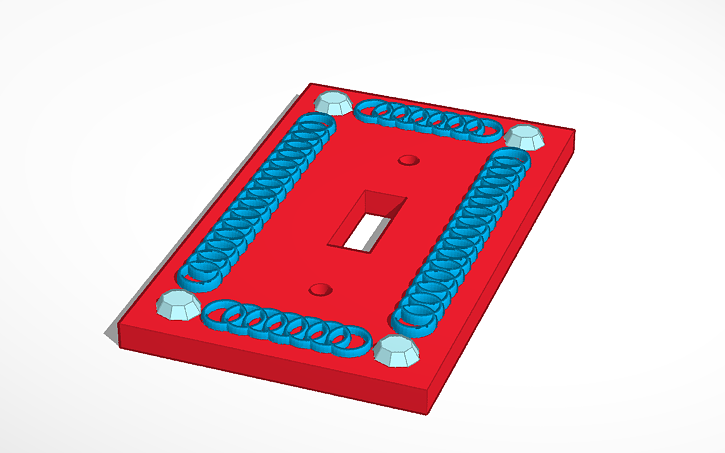 3D design Light switch Cover | Tinkercad