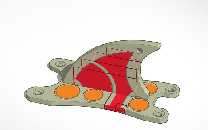 3D design FlightClub Proton Shark Fin | Tinkercad