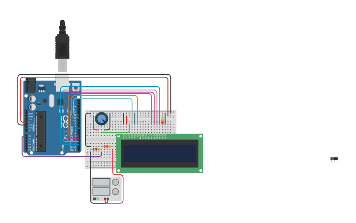 Circuit design Voltmeter | Tinkercad