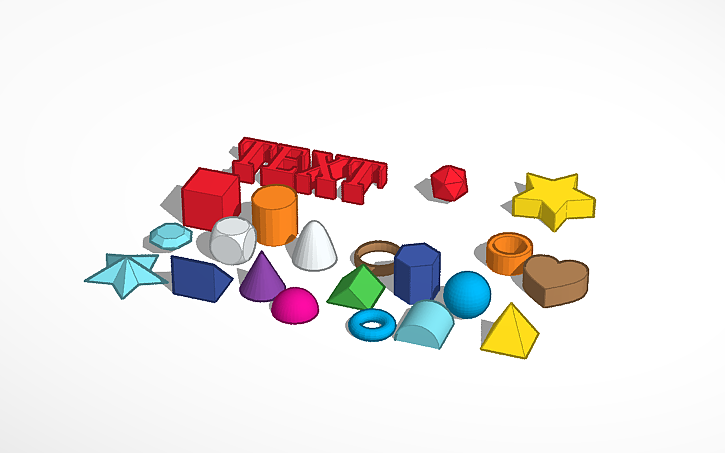 3D design all the basic shapes of tinkercad - Tinkercad