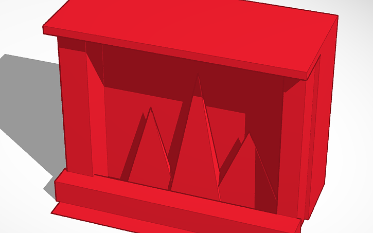 3D design nadia k - fireplace | Tinkercad