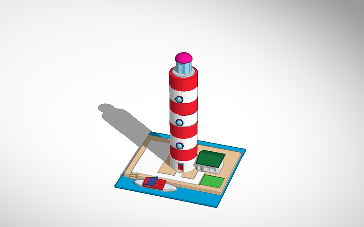 3D design Lighthouse - Tinkercad