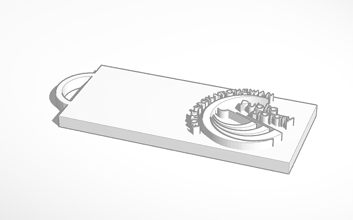 3D design FSPL Bookmark | Tinkercad