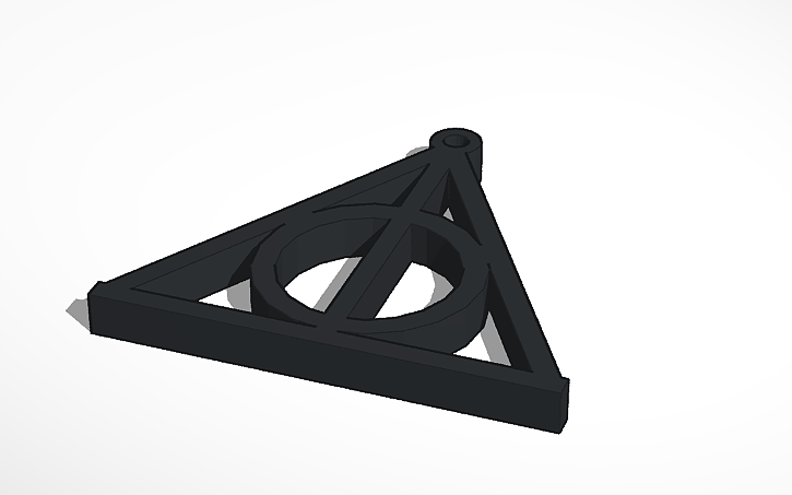 3D design deathly hallows symbol | Tinkercad