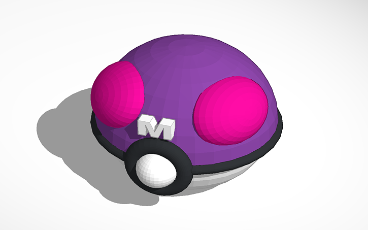 3D design Master Ball - Tinkercad