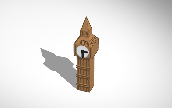 3D design Big Ben - Tinkercad