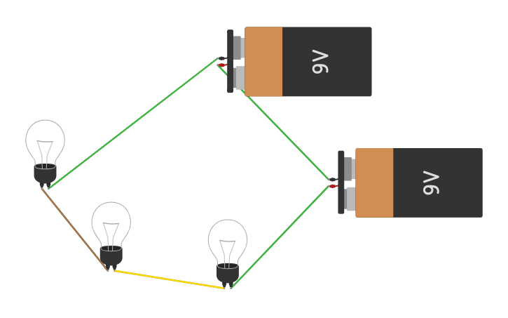 Circuit design Lighting light bulbs | Tinkercad