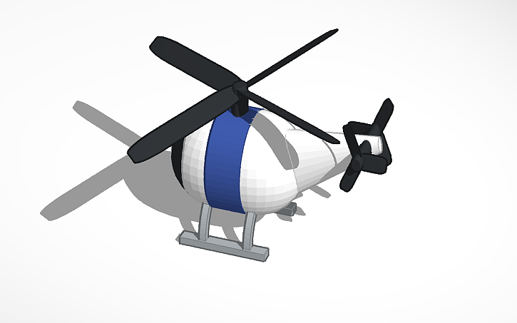 3D design helicopter - Tinkercad
