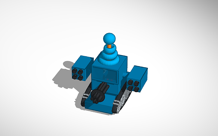 3D design tank - Tinkercad