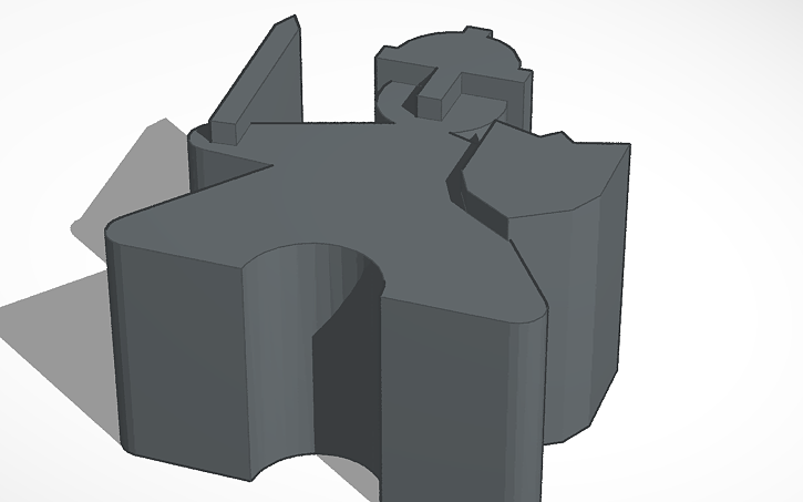 3D design Meeple Fighter - Tinkercad