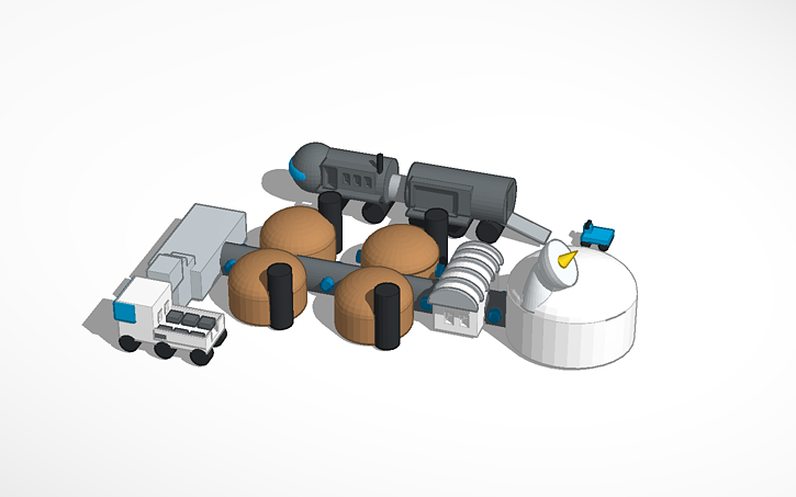 3D design Mars Base - Tinkercad
