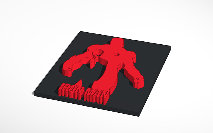 3D design Iron man Keychain | Tinkercad