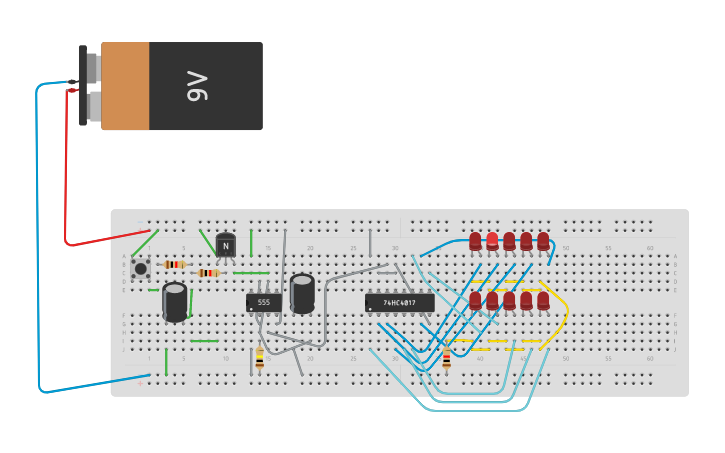 Circuit design Roulette Circuit - Tinkercad
