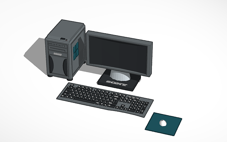 3D design PC tic | Tinkercad