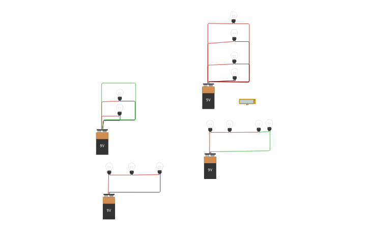 Circuit design P1 Circuitos en serie y en paralelo | Tinkercad