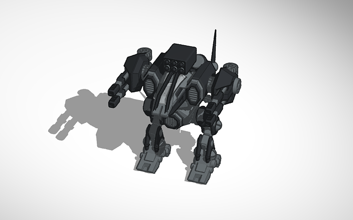 3D design Black Beret Bunny Type-76 Base Infiltrating/Destroying Mech ...