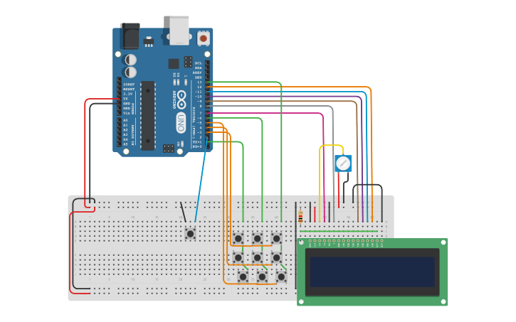 Circuit design Math Quiz - Tinkercad