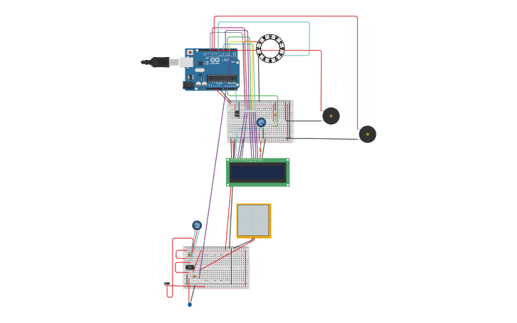 Circuit design Arduino y entrada/salida - Tinkercad