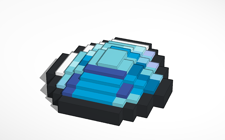 3D design Minecraft Diamond 3-D | Tinkercad