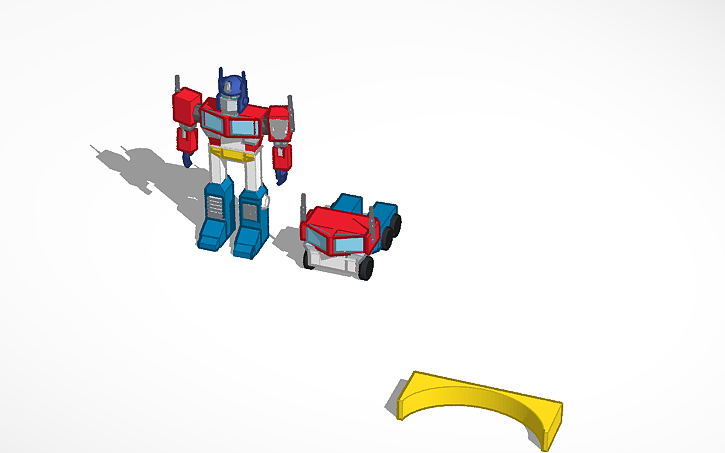 3D design Transformer Optimus Prime - Tinkercad