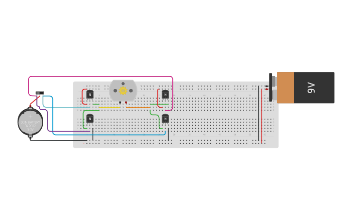 Circuit design Simply H-Bridge - Tinkercad