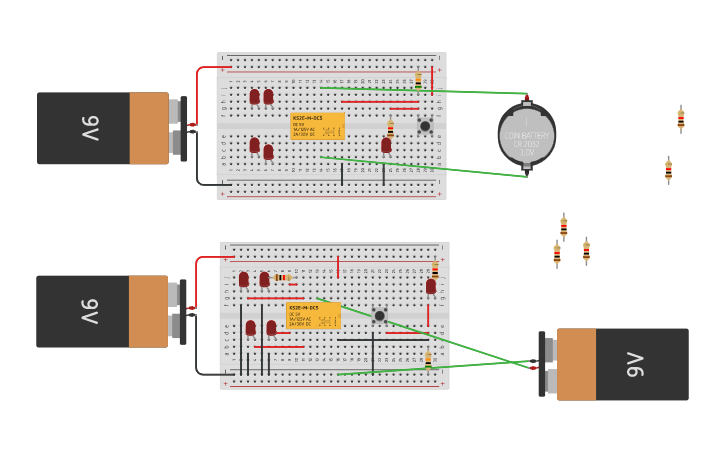 Circuit design npn / pnp test | Tinkercad Circuit design npn / pnp test | Tinkercad