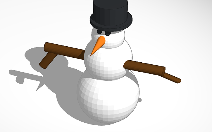 3D design snowman jayden | Tinkercad