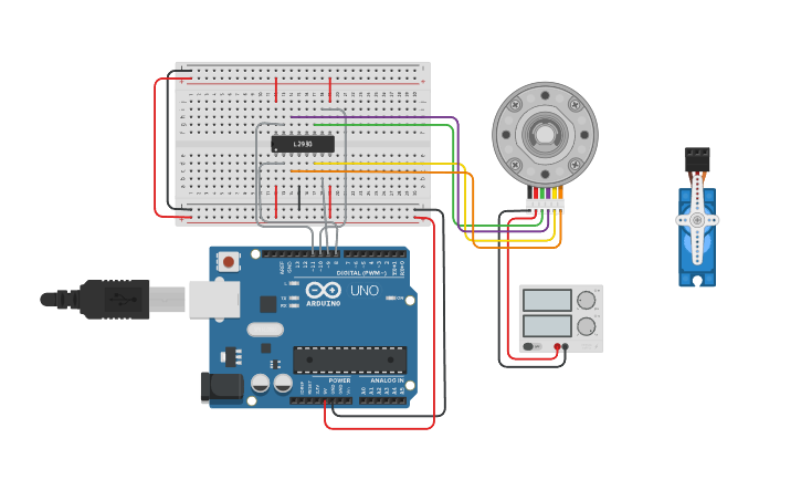 Circuit design Copy of MOTOR PASO A PASO CON ARDUINO Y CONTROLADOR ...