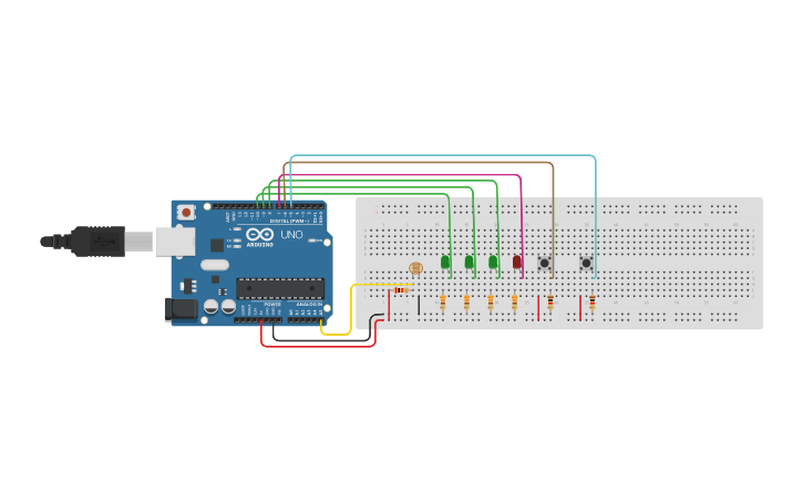 Circuit Design Sensor De Proximidade Com Ldr Tinkercad