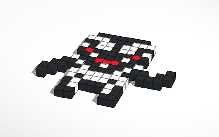 3D design 8bit venom - Tinkercad