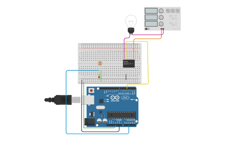 Circuit Design Exercício Arduíno Lâmpada Ldr Tinkercad