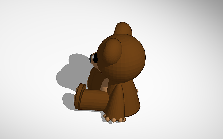 3D design Teddy Bear - Tinkercad