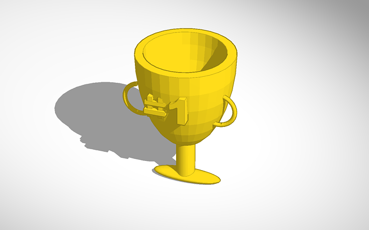 3D design Pixel Art trophy for me by TAN YONG TAT | Tinkercad