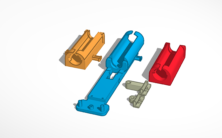 3D design Hydraulic Robot Arm Syringe Housing 10ml - Tinkercad