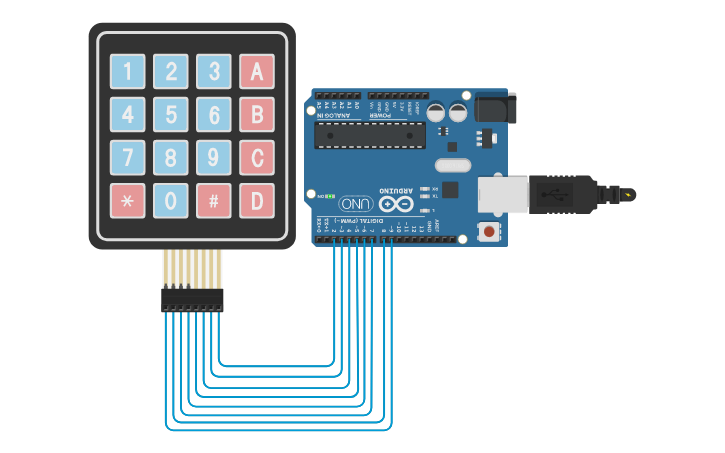 Circuit Design Keypad Tinkercad