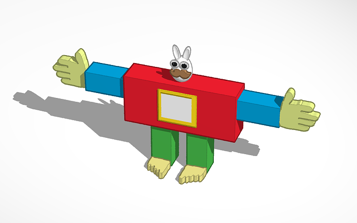 3D design fake human - Tinkercad