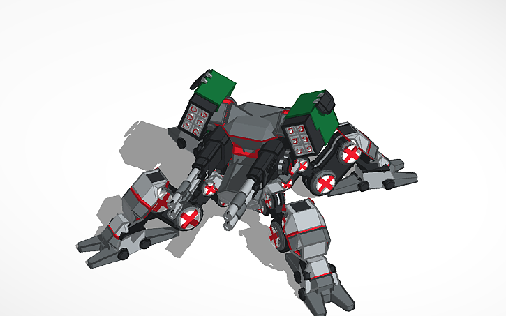 3D design 攻擊機械人 Attack Robot | Tinkercad
