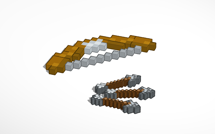 3D design Bow and Arrows | Tinkercad