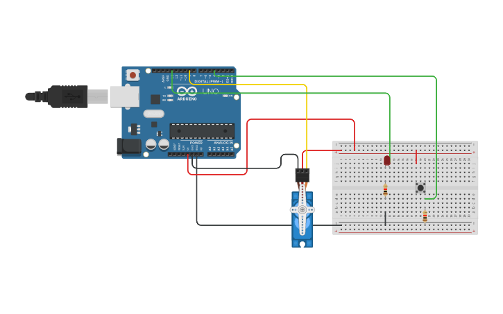 Circuit Design Circuito Servomotor Tinkercad