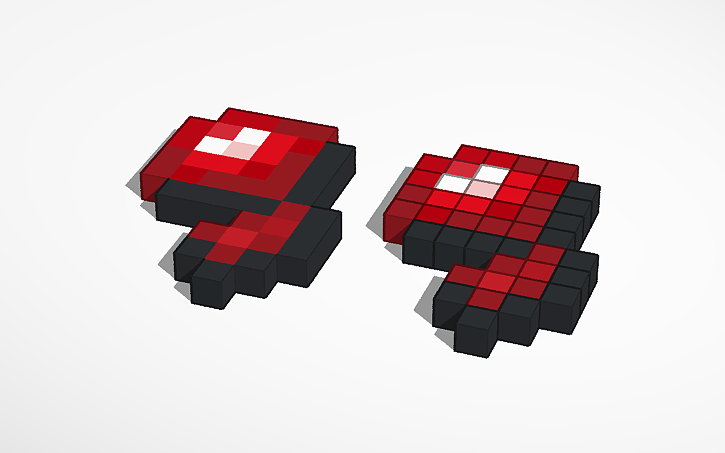 3D design Minecraft Spider Eye - Tinkercad