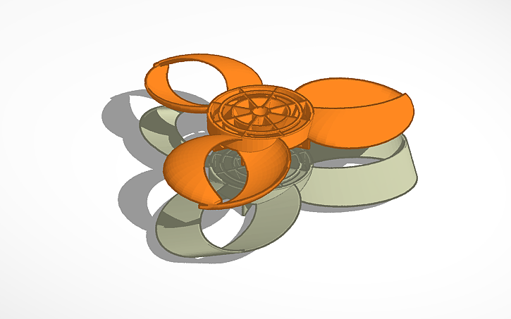 3D design Toroidal Silence Force PowrCurve Propeller - Tinkercad
