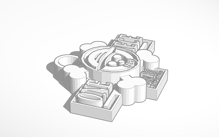 3D design One Piece logo - Tinkercad