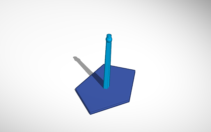 3D design Model Airplane Stand (For 1:400 Scale Models) - Tinkercad