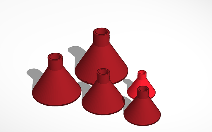 3D design funnels - Tinkercad
